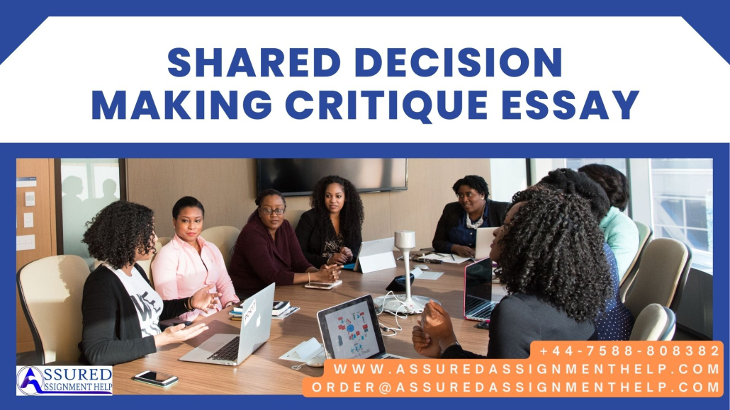 SHARED DECISION-MAKING CRITIQUE ESSAY